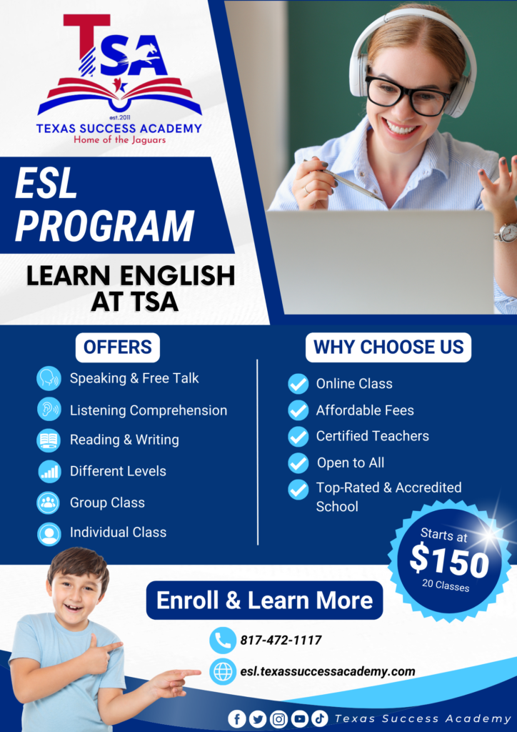 Learn English ESL – Accredited Online High School Diploma | Texas ...